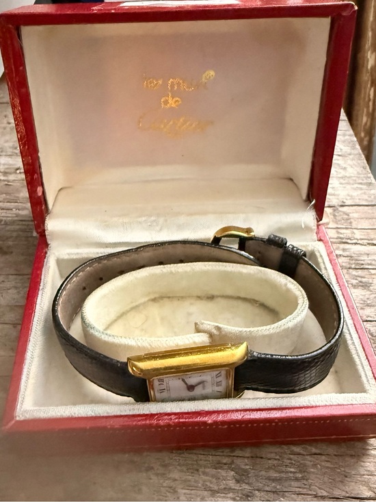 Cartier | Accessories | Cartier Womens Vintage 8k Gold Les De Must Tank ...